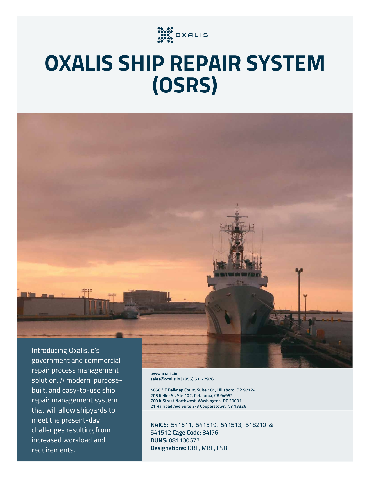 OSRS brochure: Download it now and learn more - oxalis.io